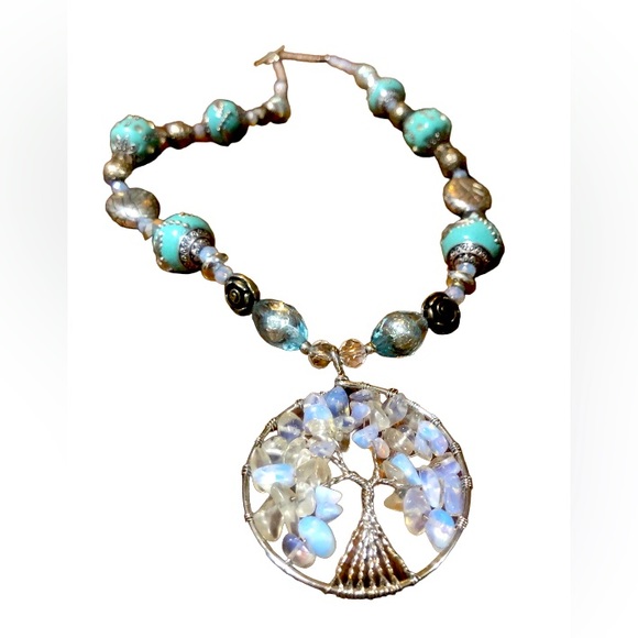 Jewelry | Rare Turquoise Tree Of Life Pendant Necklace | Poshmark